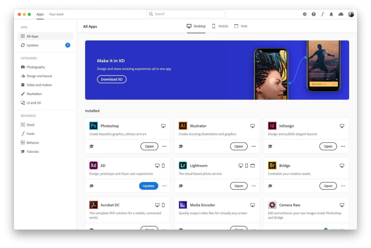 Gói Nâng Cấp Tài Khoản Adobe All Apps Chính Chủ (80GB Cloud) – 1 Năm ...
