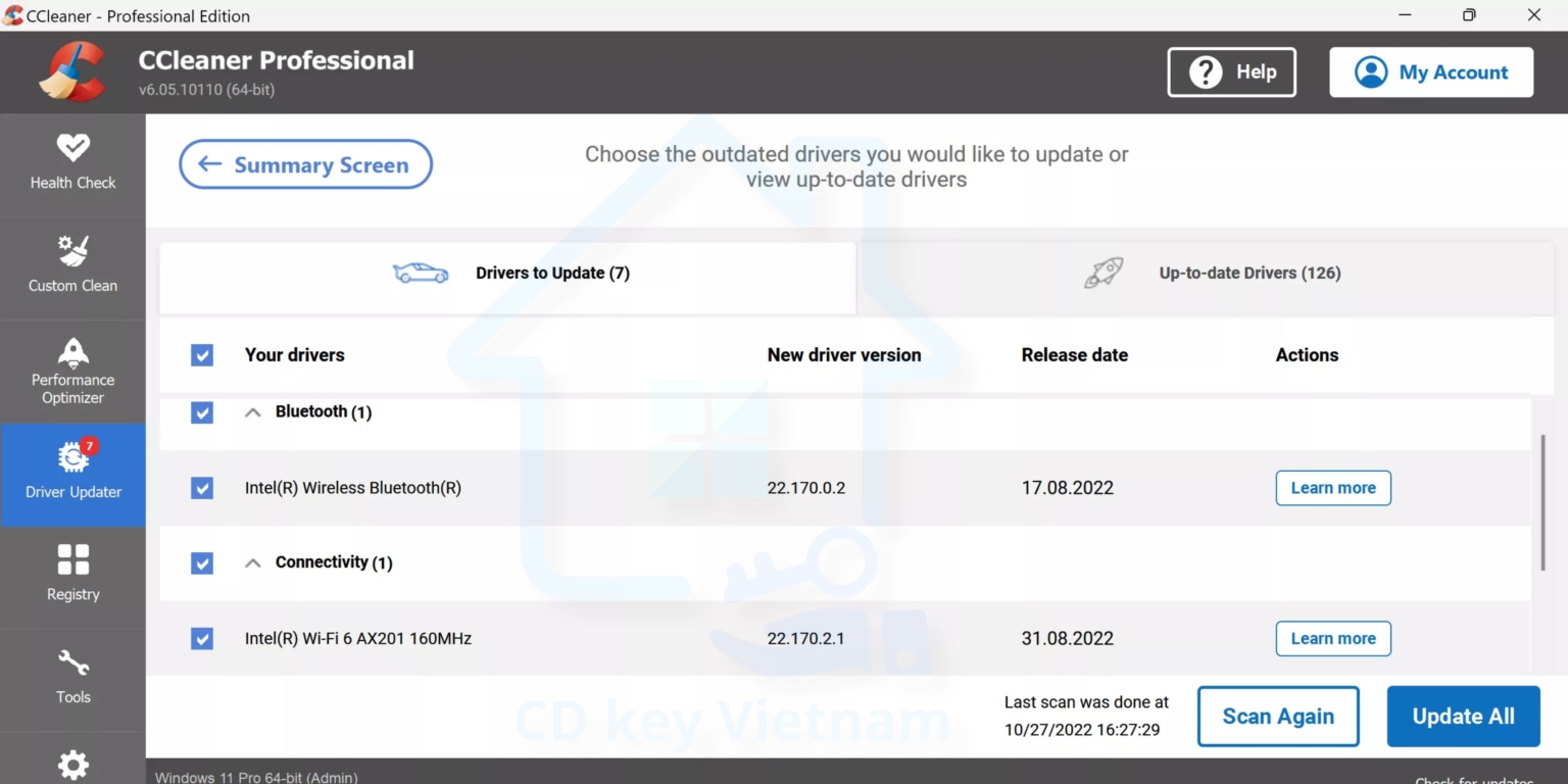 Gói Kích Hoạt CCleaner Professional - CD Key Vietnam