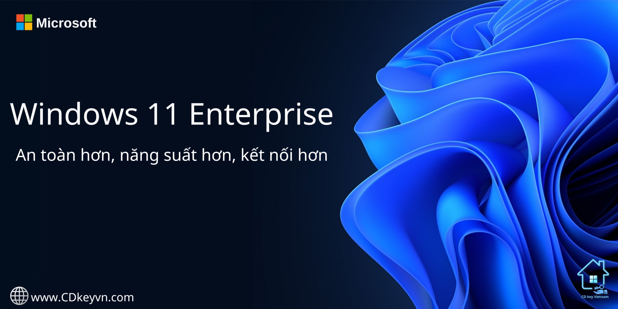 Windows 11 Enterprise – Bản Quyền Sử Dụng Vĩnh Viễn - CD Key Vietnam